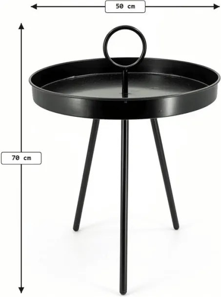 Zahradní set OSAKA SIRVON - 2 židle a kulatý stolek, šedohnědá
