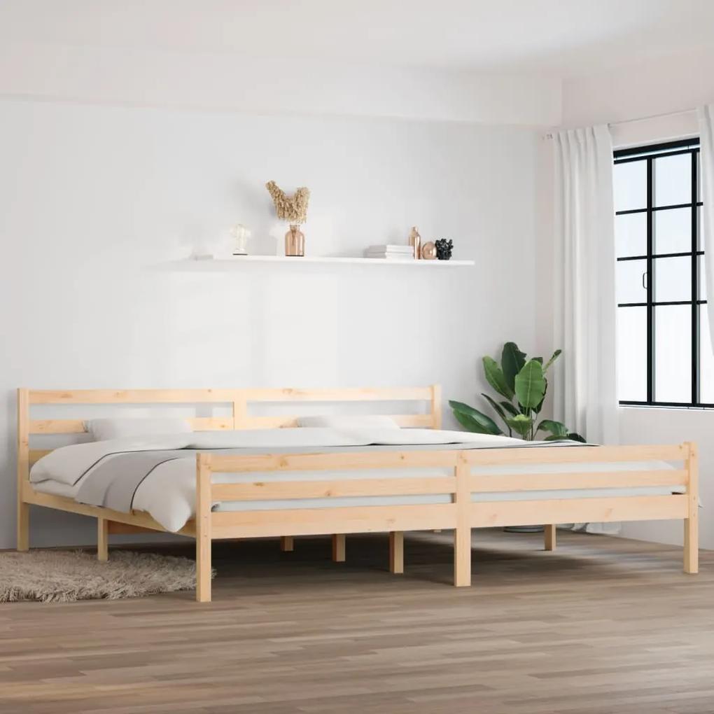 Rám postele masivní dřevo 180 x 200 cm Super King Size,  814834