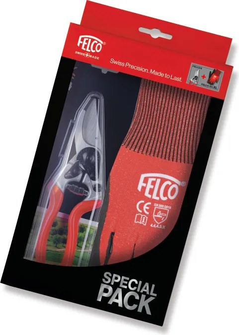 Nůžky FELCO 8 + rukavice XL (dárkový set) FEP095