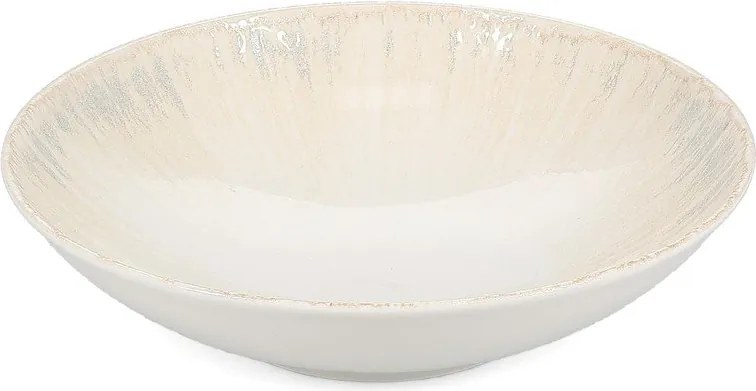 Světle šedý hluboký porcelánový talíř ø 21 cm Nuance – BonBistro