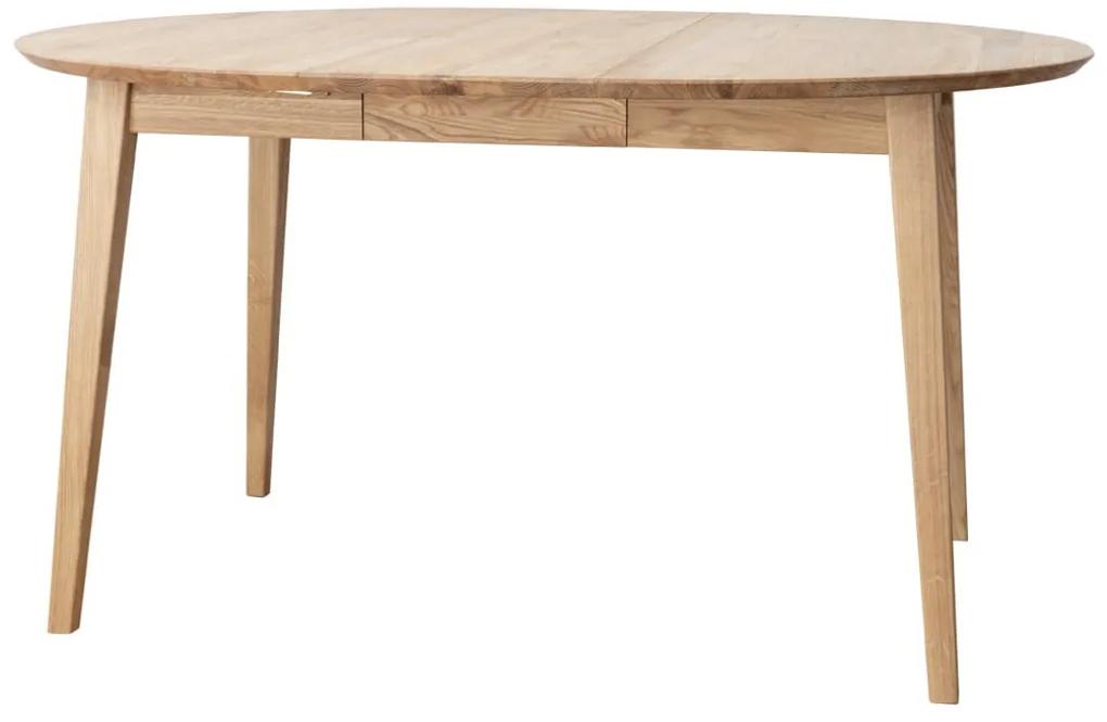 Bílý nábytek Rozkládací stůl Orbetello 110 až 160 cm, kulatý-oválný, Dub, masiv