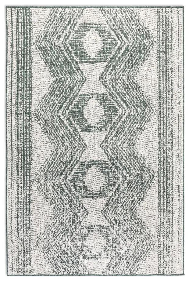 Krémovo-zelený venkovní koberec 80x150 cm Gemini – Elle Decoration