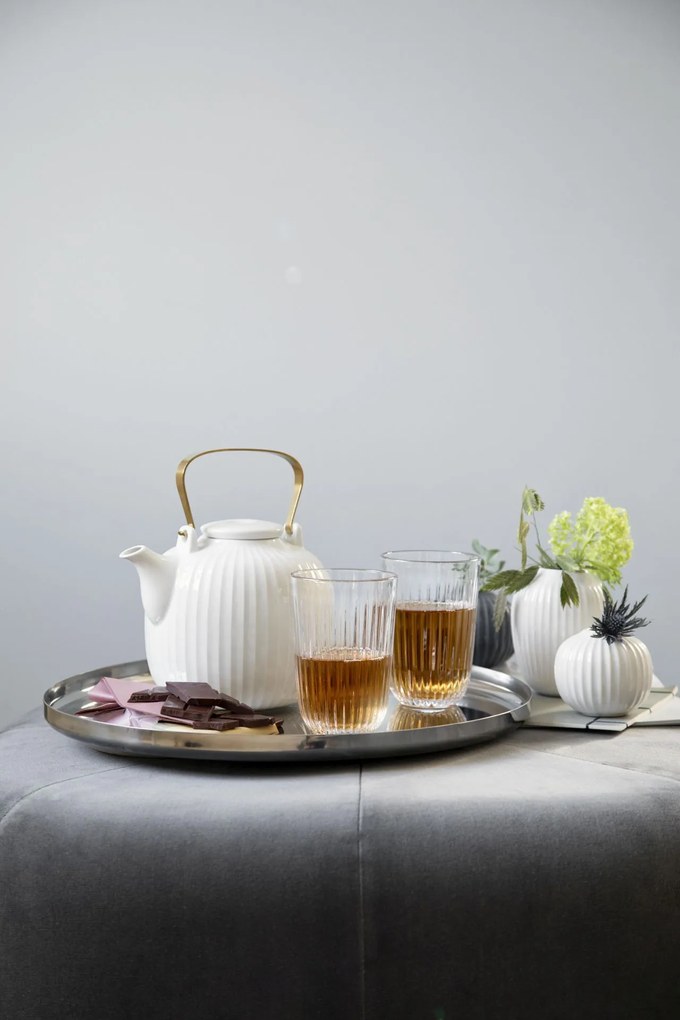 KÄHLER Porcelánová čajová konvice Hammershøi White 1,2 l, bílá barva, porcelán