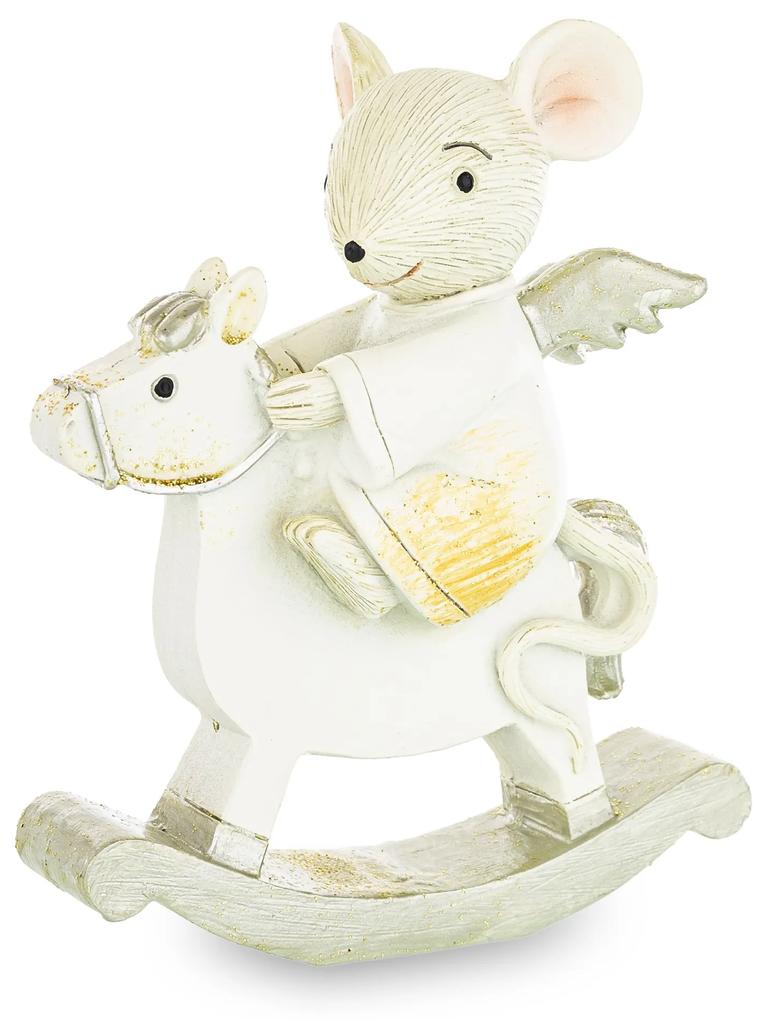 Figurka myška na houpacím koni 147759