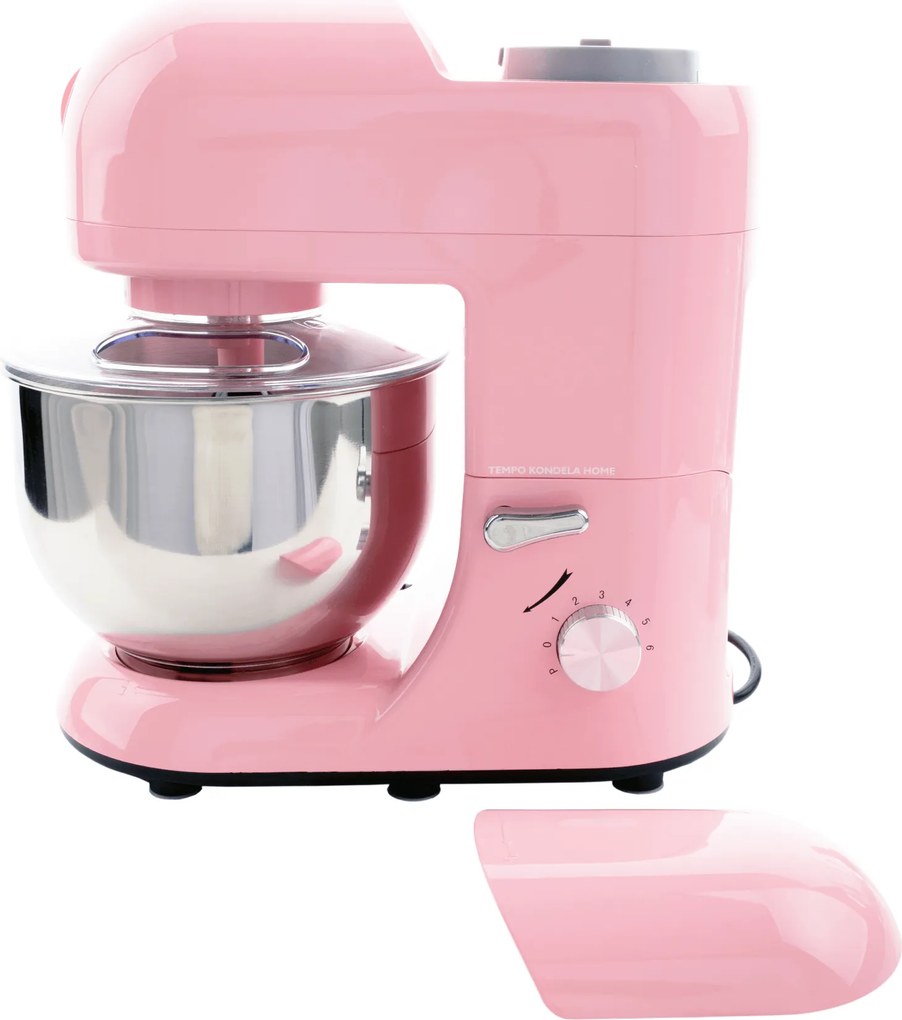TEMPO-KONDELA KANTE, kuchyňský robot, 1800 W, 5 l, růžová / chrom