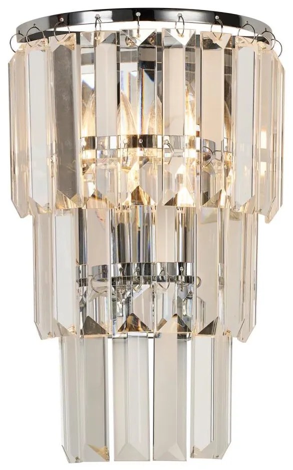 Brilagi - Nástěnné svítidlo CRYSTAL 1xE14/60W/230V lesklý chrom