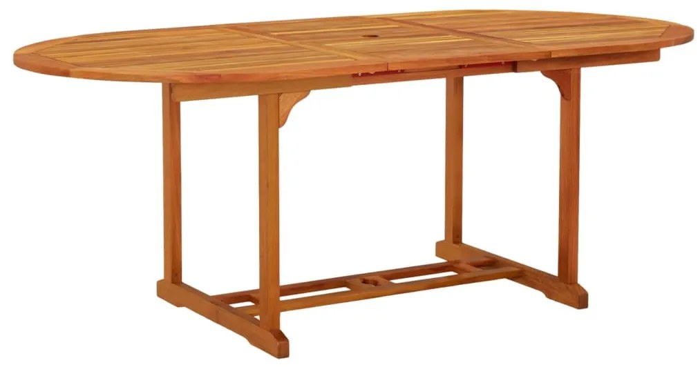 Zahradní stůl 200 x 100 x 75 cm masivní eukalyptové dřevo 316068