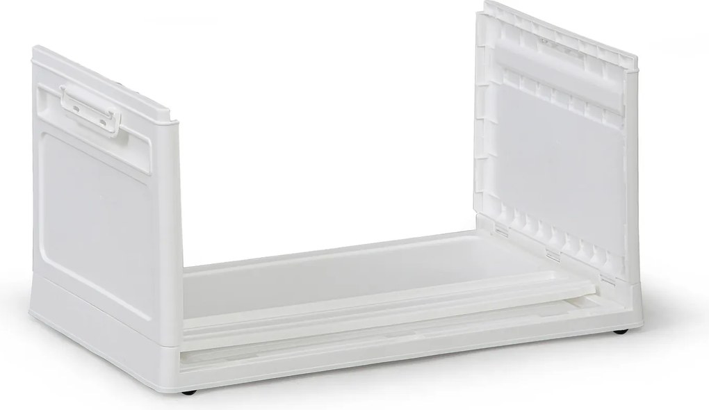 Skládací úložný regálový box L 37 l, 459x320x250 mm, bílý