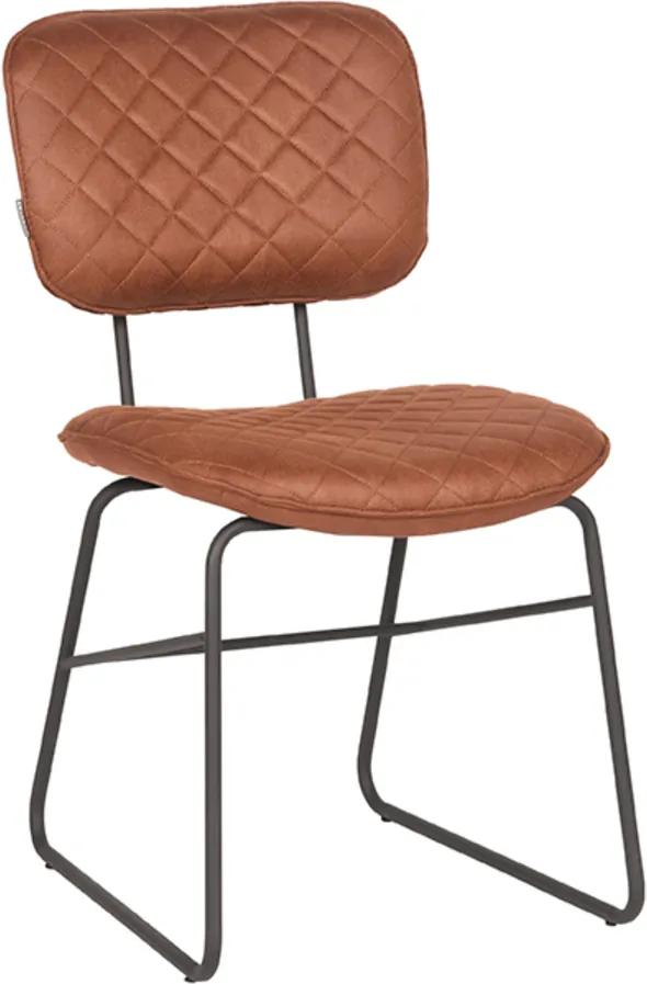 LABEL51 Dining chair Sev - Cognac - Microfiber Color: Cognac