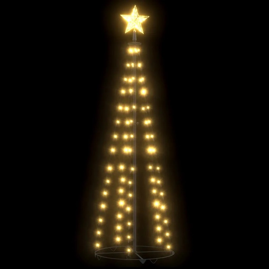328688 vidaXL Vánoční stromek kužel 70 teplých bílých LED diod 50 x 120 cm