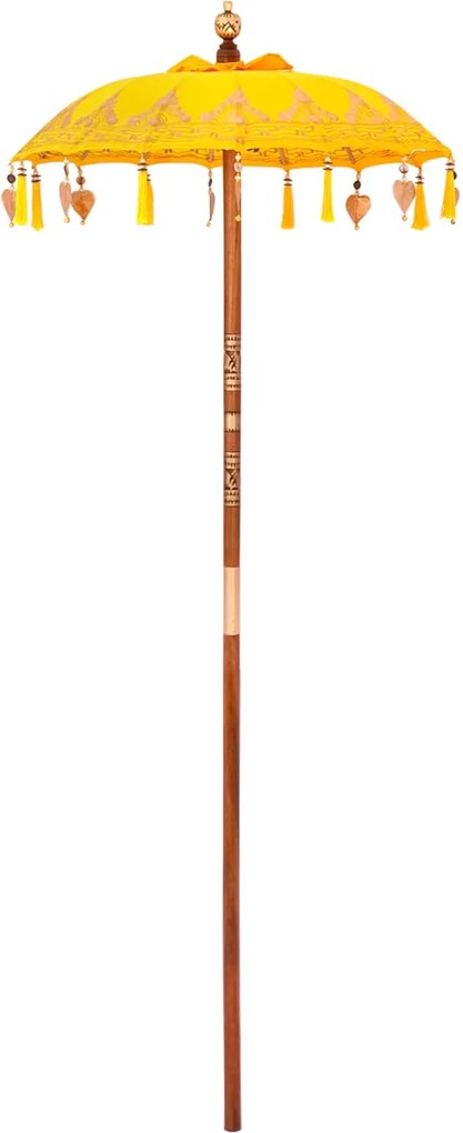 Balijský deštník se základnou Žlutá 95 x 95 x 260 cm 3356914