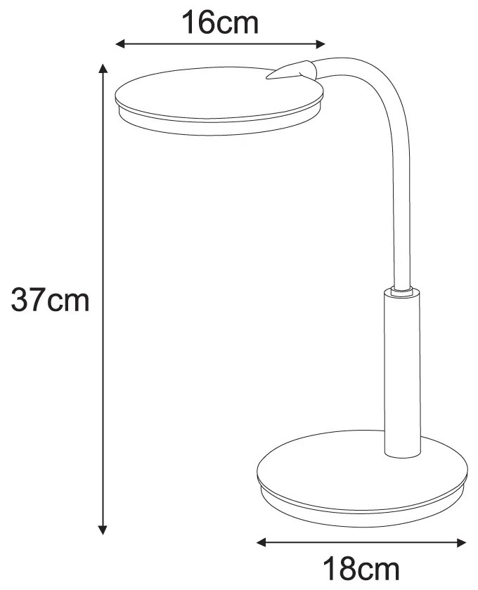 Stolní lampa K-BL1237 BIAŁY z serii DINO