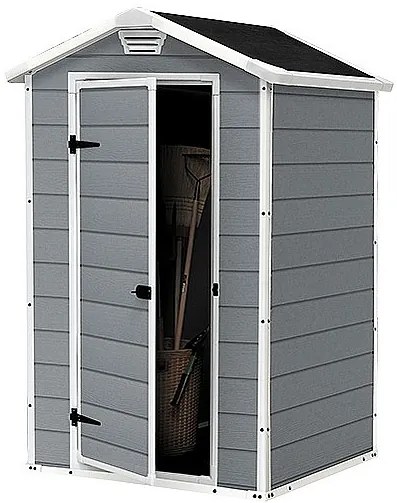 Zahradní domek plocha 128 x 94 cm (šedá-bílá)