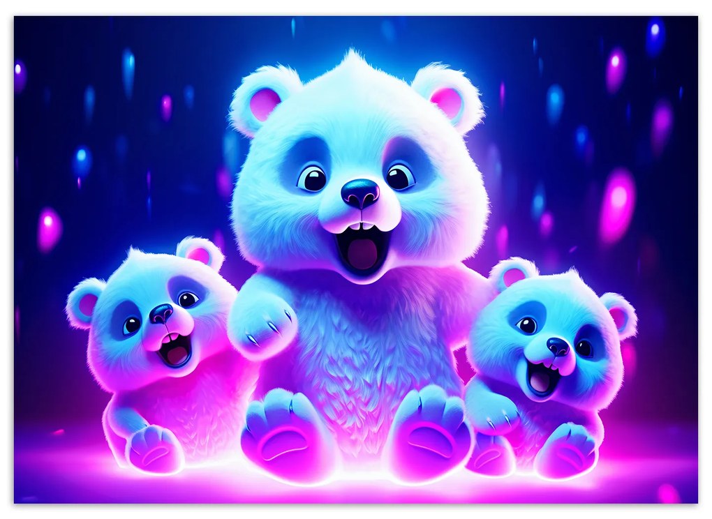 Gario Obraz na plátně Roztomilí medvídci Rozměry: 60 x 40 cm
