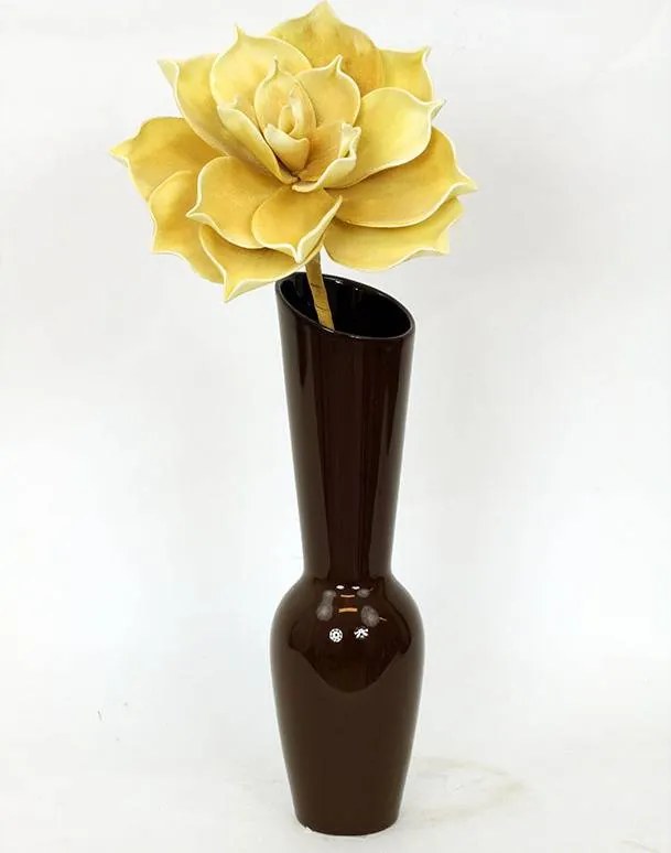 Váza keramická hnědá HL708467 Art
