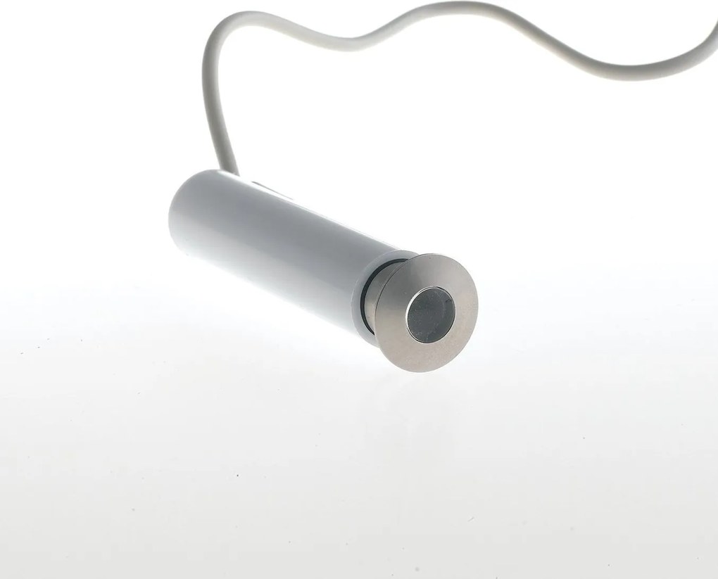 FAN LED-BARRET-R24 Zapustné venkovní svítidlo BARRET DC24V, nikl/hliník, 1 W, 85 lm, 4000 K, IP67, 8 x 2,4 cm - FANEUROPE