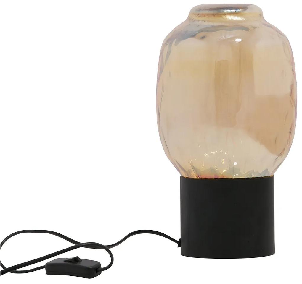 Hoorns Mosazná transparentní stolní lampa Elonia 29 cm