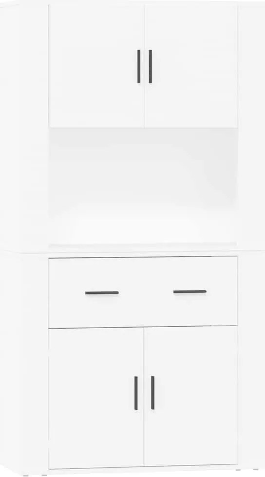 Skříň highboard bílá kompozitní dřevo 3185367