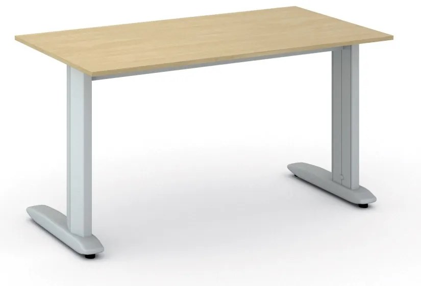 Kancelářský psací stůl PRIMO FLEXIBLE, 140x80 cm, bříza