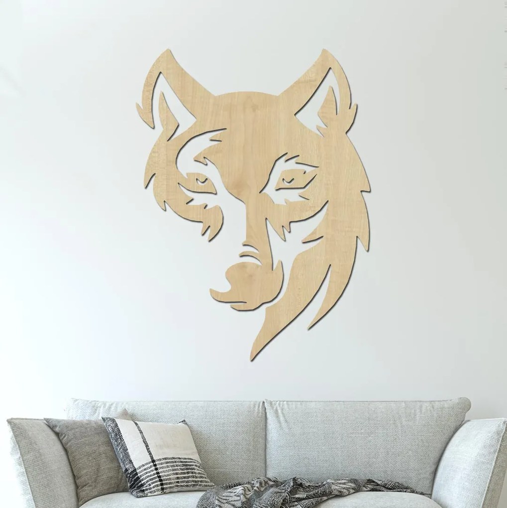 dřevo života Dřevěný obraz VLK Zvolte barvu dekoru: Wenge, Rozměry šxv (cm): 20x27
