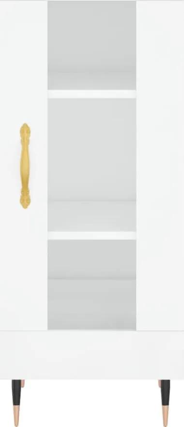 vidaXL Skříň highboard 34,5 x 34 x 180 cm kompozitní dřevo [3200371] Barva: Černá