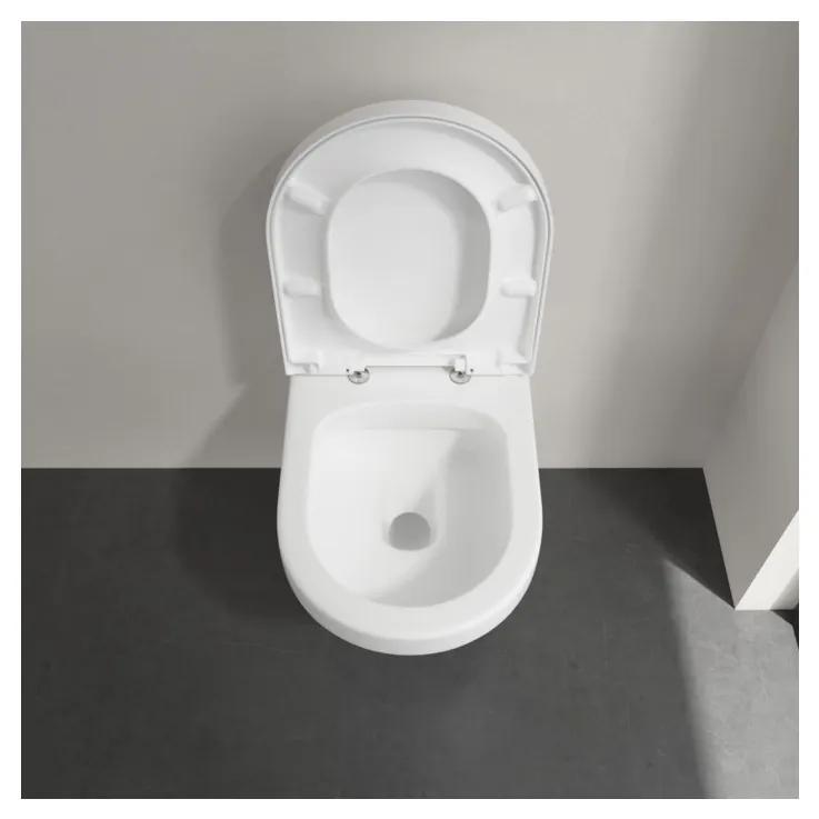 Villeroy & Boch Villeroy &amp; Boch ARCHITECTURA - WC mísa bezrámová, 530x370 mm, závěsný model, bílá Alpin CeramicPlus 5684R0R1