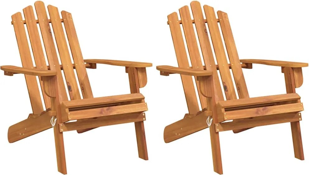 Zahradní židle Adirondack 2 ks masivní akáciové dřevo 3145014