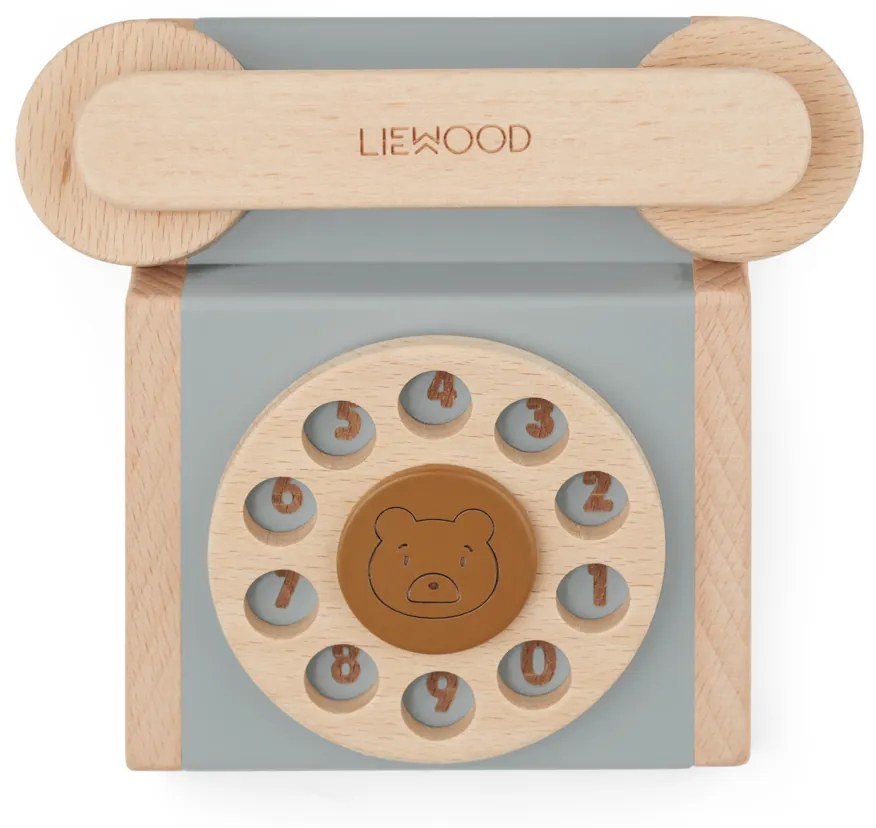 Liewood Dřevěný telefon Selma Blue fog multi