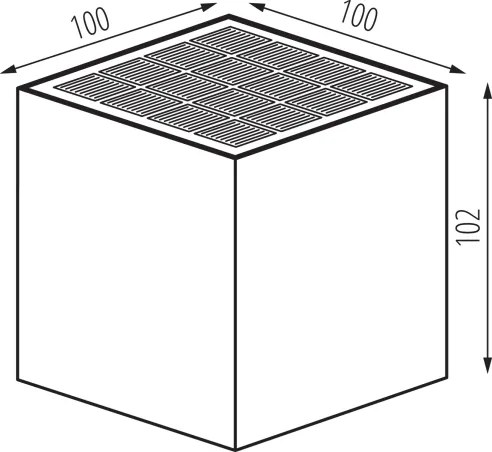Kanlux 28996-LED Solární nást. svít. REKA LED/3W/230V 3000/4000/6500K IP65 antr.