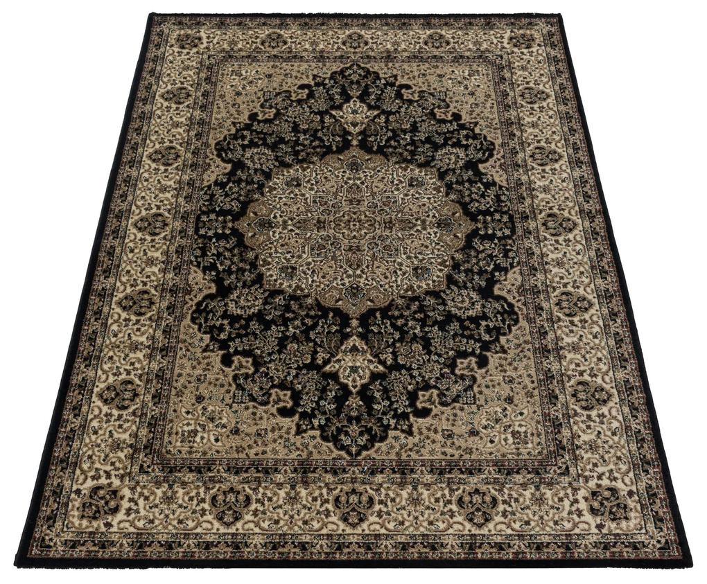 Ayyildiz Kusový koberec KASHMIR 2608, Černá Rozměr koberce: 240 x 340 cm