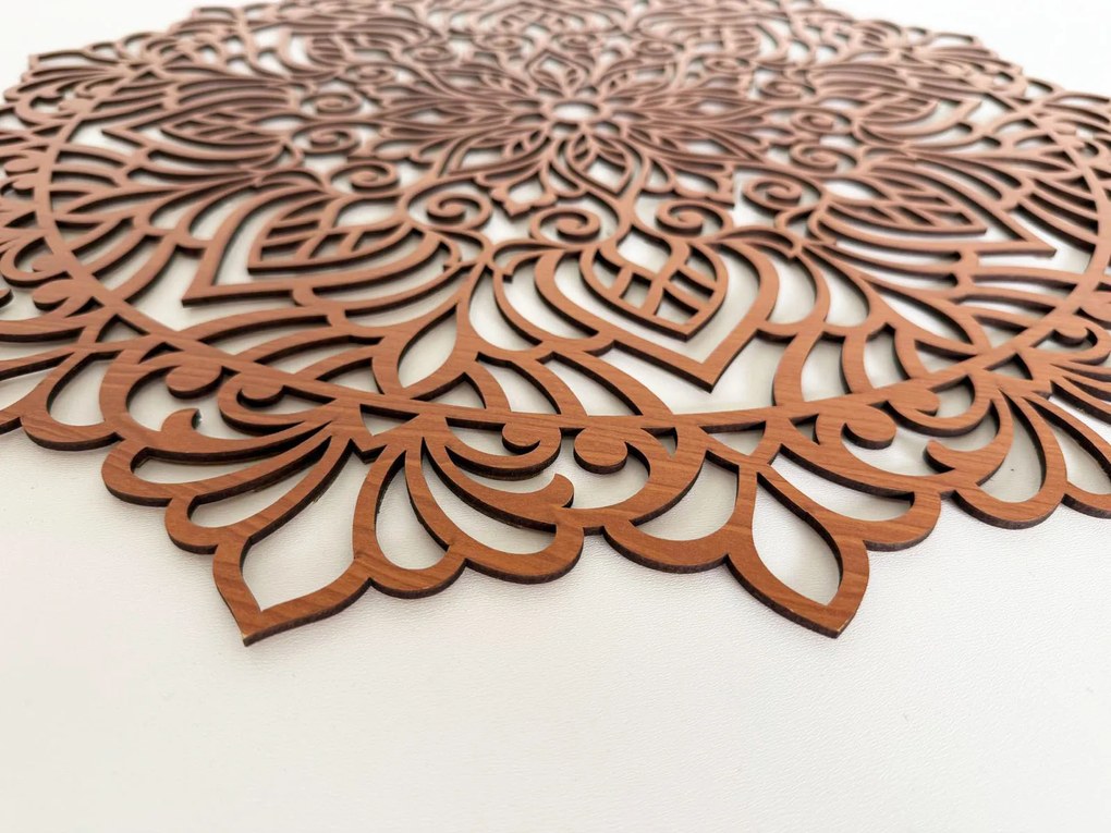 dřevo života Mandala na zeď HOJNOST Zvolte barvu dekoru: Wenge, Zvolte rozměr Ø (cm): 80