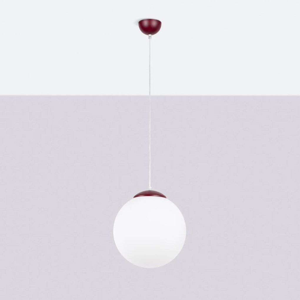 Sollux Lighting Závěsné svítidlo UGO 30 bordó