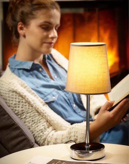 Stolní lampa Lumiére šedá 107148