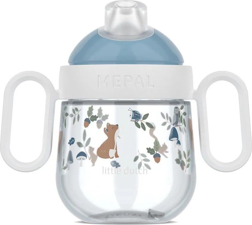 Světle modrý plastový dětský hrnek 200 ml Forest Friends – Mepal