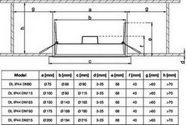 LED podhledové svítidlo LEDVANCE Downlight 215mm 24W 3000K teplá bílá IP44