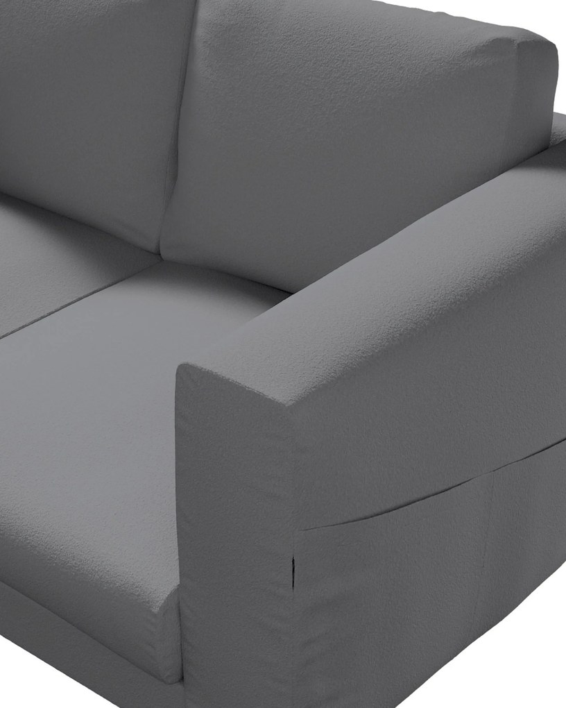 Potah na pohovku IKEA Norsborg 2-místná barva šedá látka pletený vzor