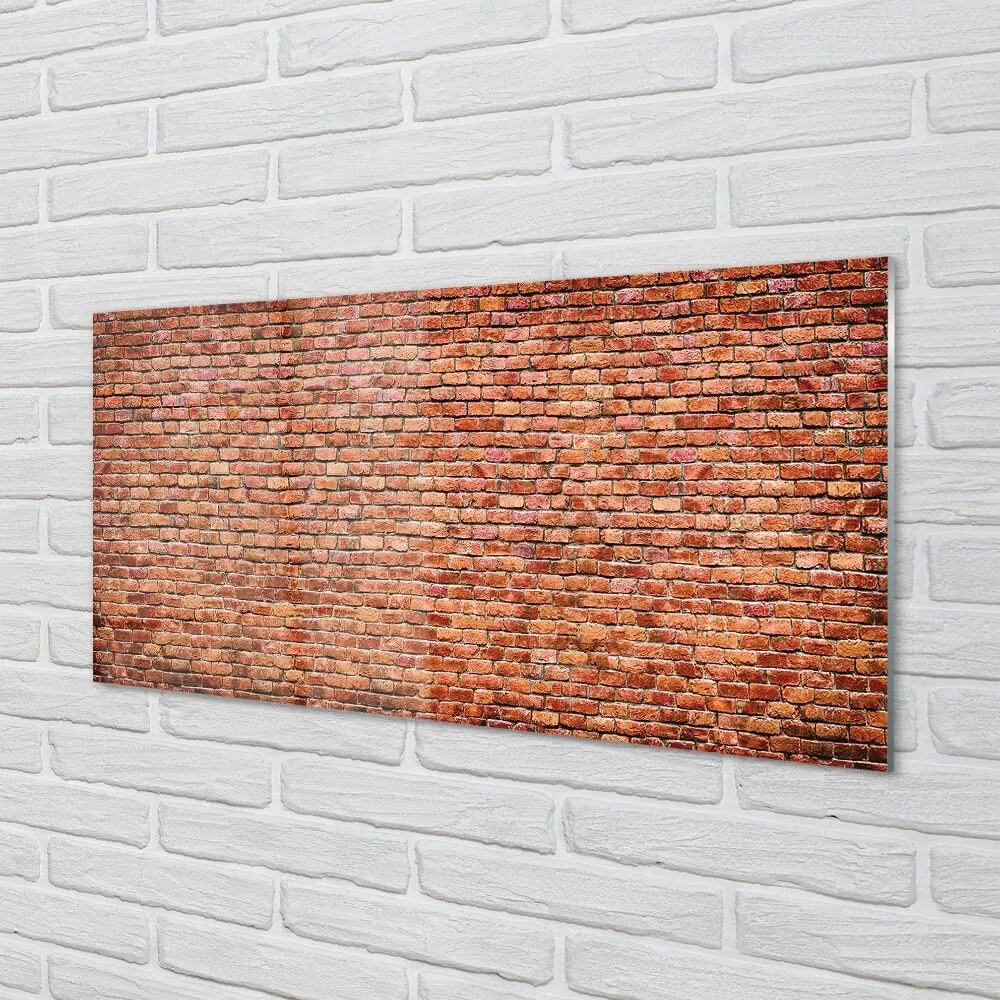 Obraz na skle Cihlové zdi wall 125x50 cm