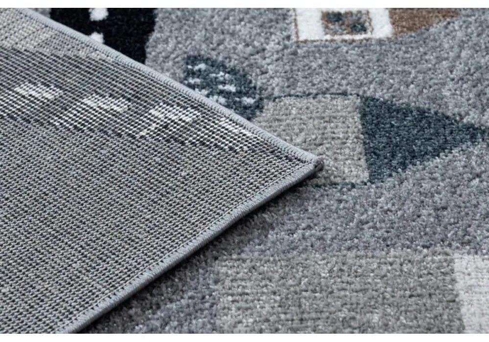 Dětský kusový koberec Cesta z města šedý 120x170cm