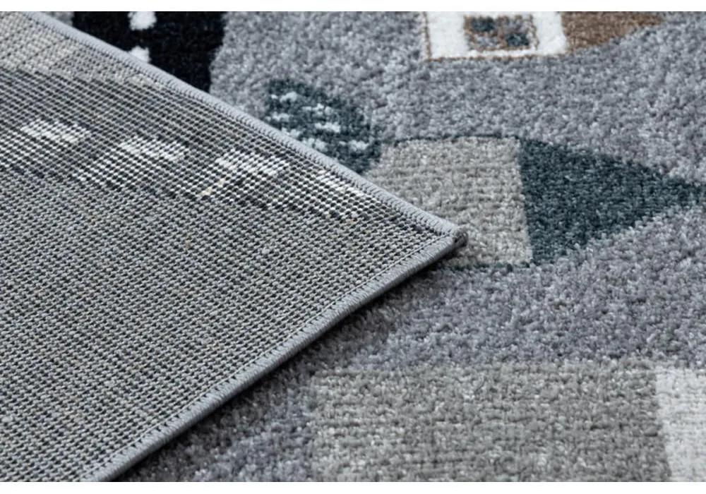 Dětský kusový koberec Cesta z města šedý 200x290cm