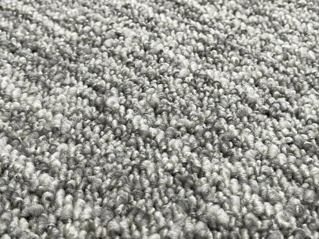 Vopi koberce Kusový koberec Alassio šedý kruh - 120x120 (průměr) kruh cm