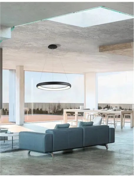 LED lustr Albi 60 černé