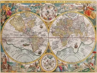 Ravensburger Historická mapa / 1500 dílků / od 14 let