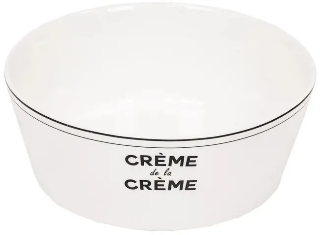 Krémová porcelánová salátová miska Crème de la Crème - Ø 17,5*6,5 cm