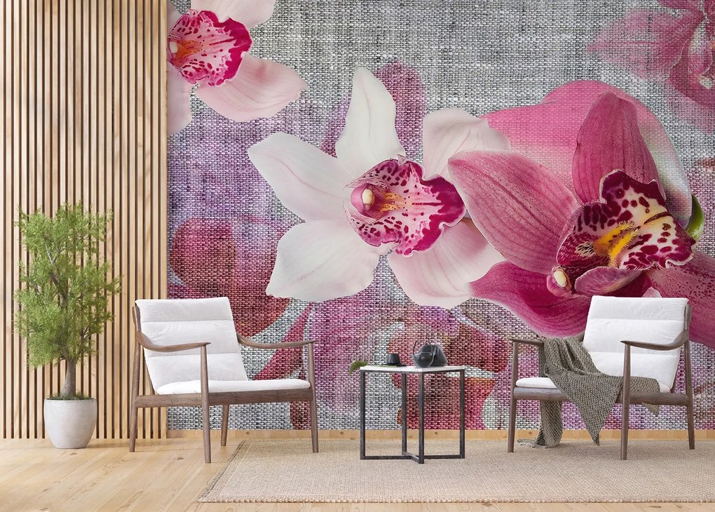 Fototapeta na míru Smyslné Orchideje | Vliesová fototapeta na zed' | DFTNXXL1148