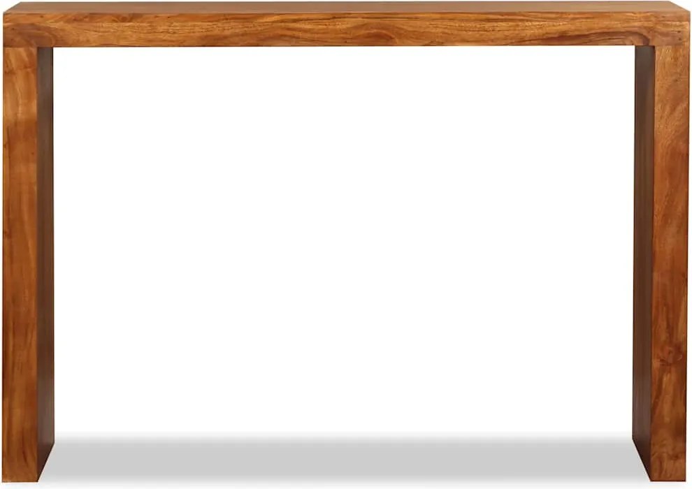Konzolový stolek masivní dřevo s medovým povrchem 110x40x76 cm 244671