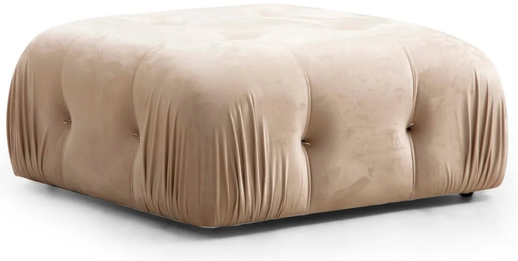 Hanah Home Čtyřmístná pohovka s pufem BUBBLE krémová 288 cm