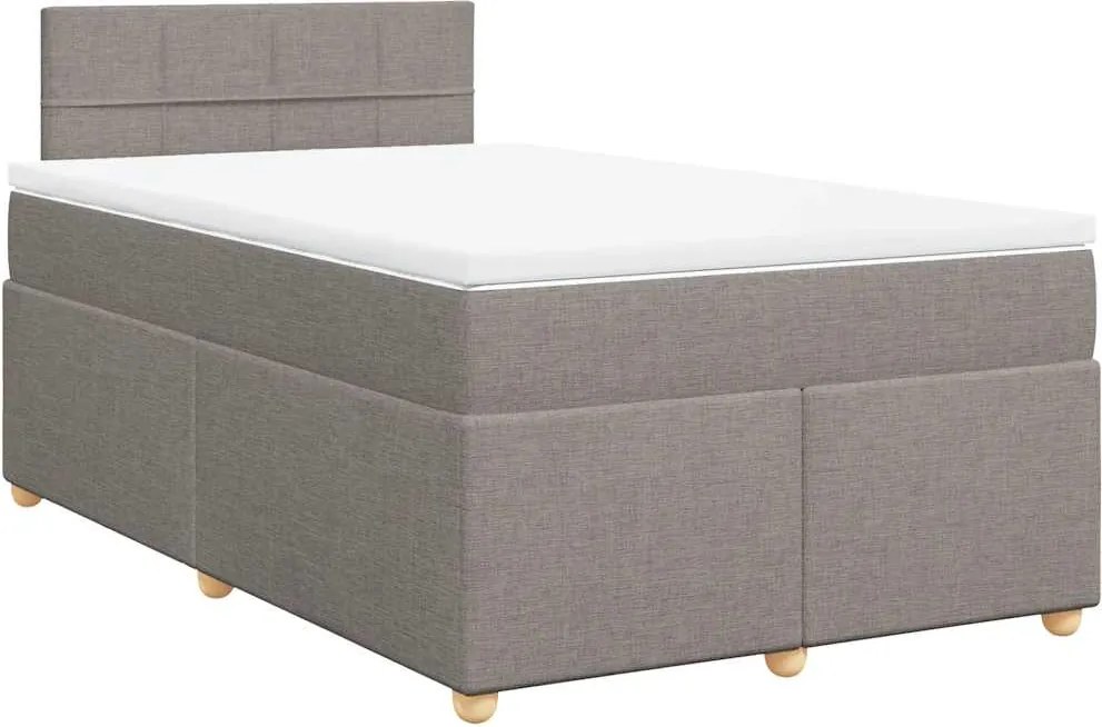 Box spring postel s matrací taupe 120x190 cm textil 3286623