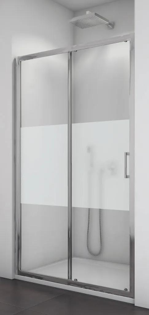 SanSwiss TOPS2 1400 50 51 Sprchové dveře jednodílné 140 cm, aluchrom/linie