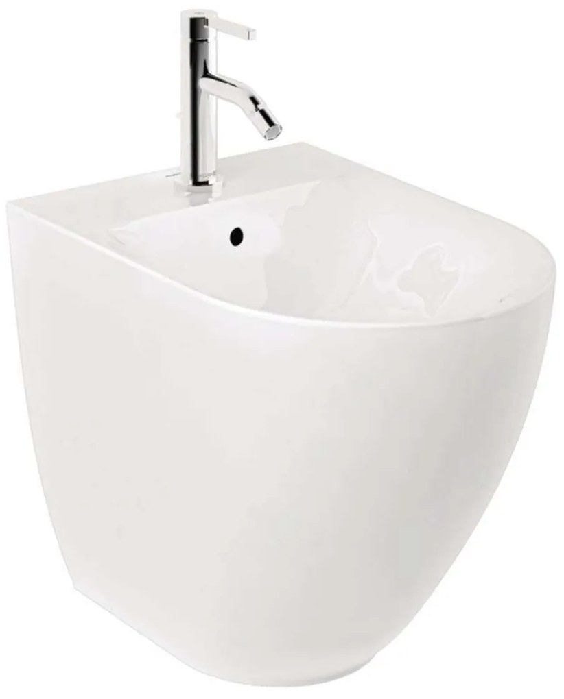 Kludi Resa D - Stojící bidet, otvor pro baterii, lesklá bílá 24BIB0143