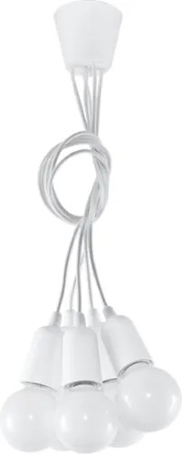 Sollux Lighting Závěsné svítidlo DIEGO 5 bílé